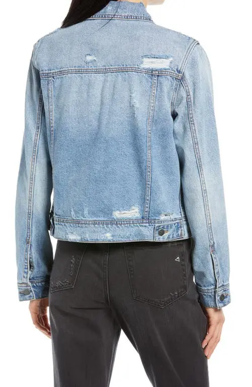HIDDEN JEANS Fitted Denim Trucker Jacket