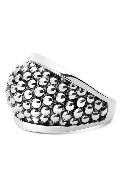 Lagos Signature Caviar Beaded Ring