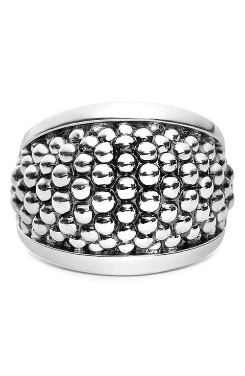 Lagos Signature Caviar Beaded Ring