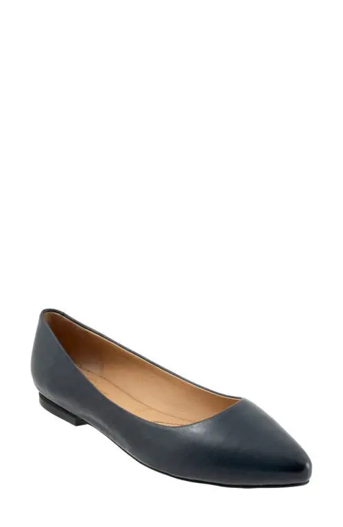 Trotters Estee Ballet Flat - Navy