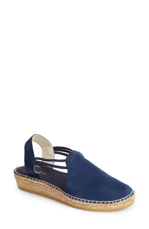 TONI PONS Nuria Suede Espadrille Sandal - Navy