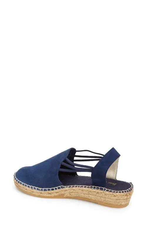 TONI PONS Nuria Suede Espadrille Sandal - Navy