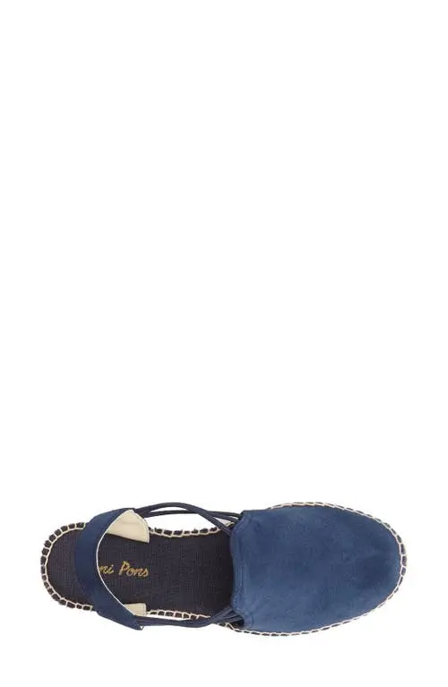 TONI PONS Nuria Suede Espadrille Sandal - Navy