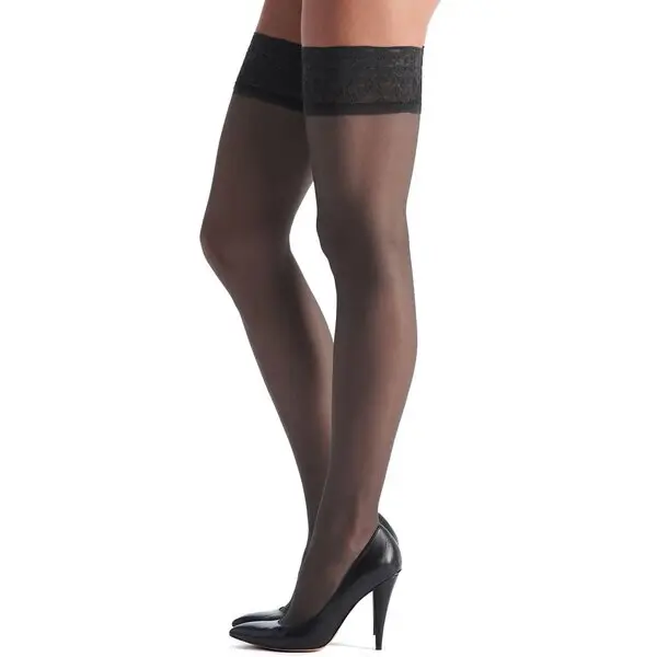 Oroblu Soirèe 15 Thigh High Stockings - Black