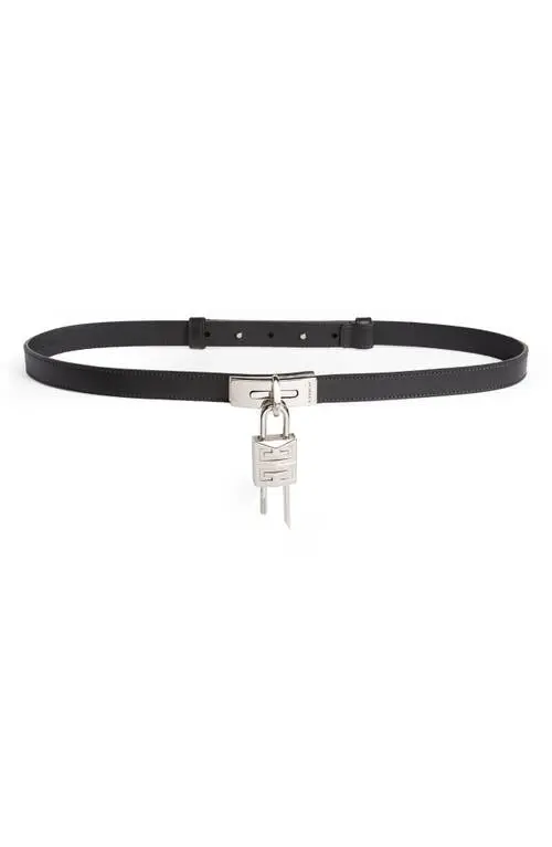 Givenchy 4g Lock Leather Belt