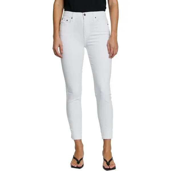 PISTOLA Aline High Waist Raw Hem Skinny Jeans