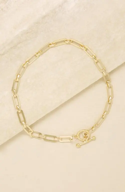 Ettika Rectangle Chain Necklace - Gold