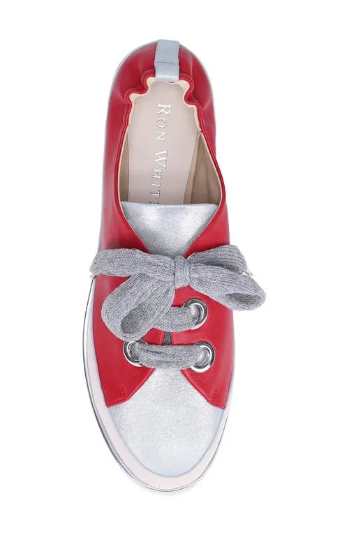 Ron White Novena Sneaker - Lipstick/silver