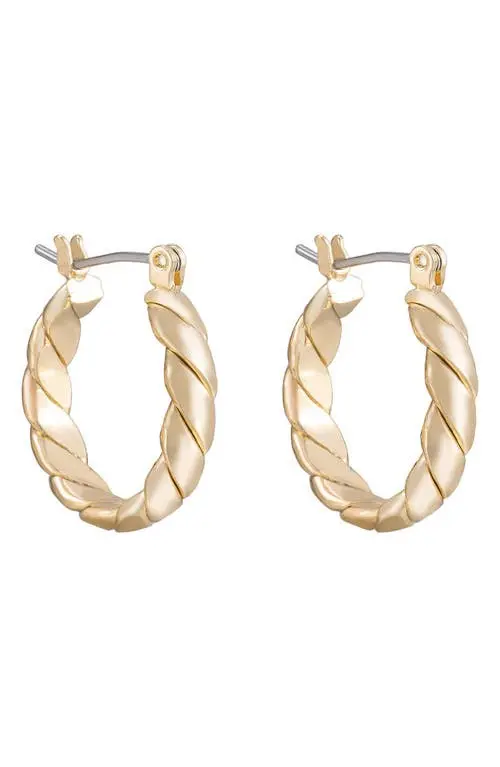 Ettika Textured Huggie Hoop Earrings