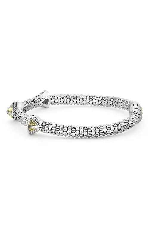Lagos Ksl Three Pyramid Station Rope Bracelet