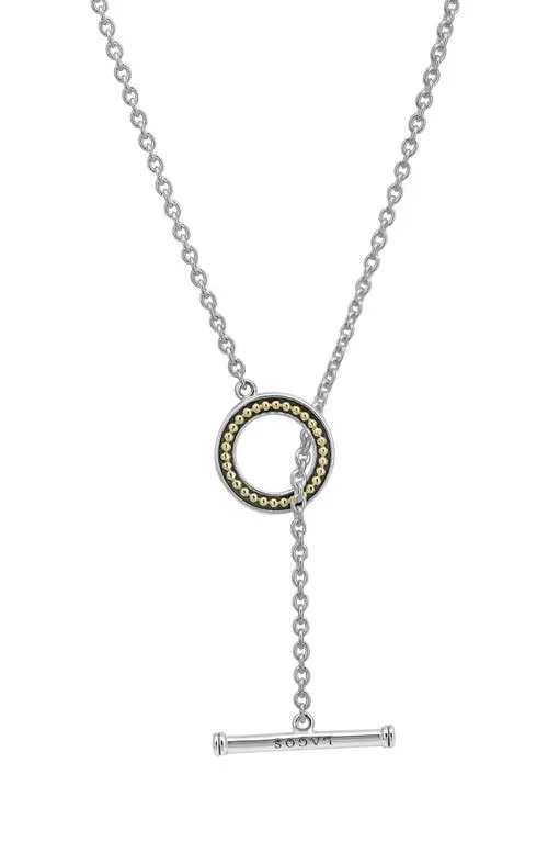 Lagos Luna Pearl Toggle Pendant Necklace