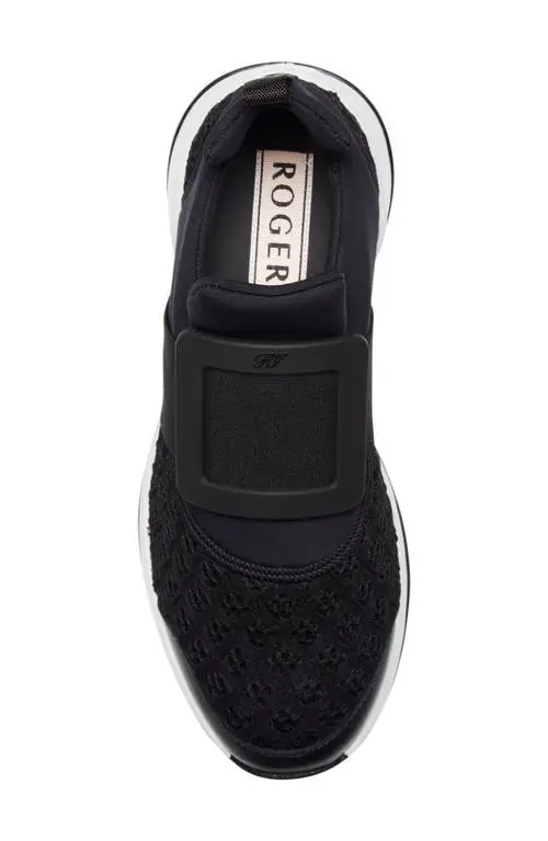 ROGER VIVIER Viv Run Slip-on Sneakers - Black
