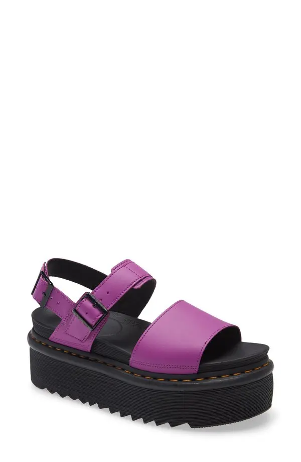 Dr. Martens Voss Quad Hydro Leather Platform Sandal