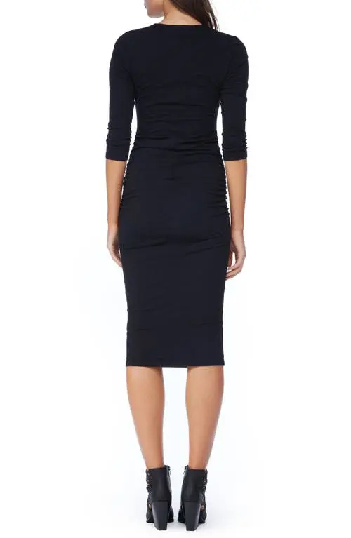 Michael Stars Ruched Midi Dress