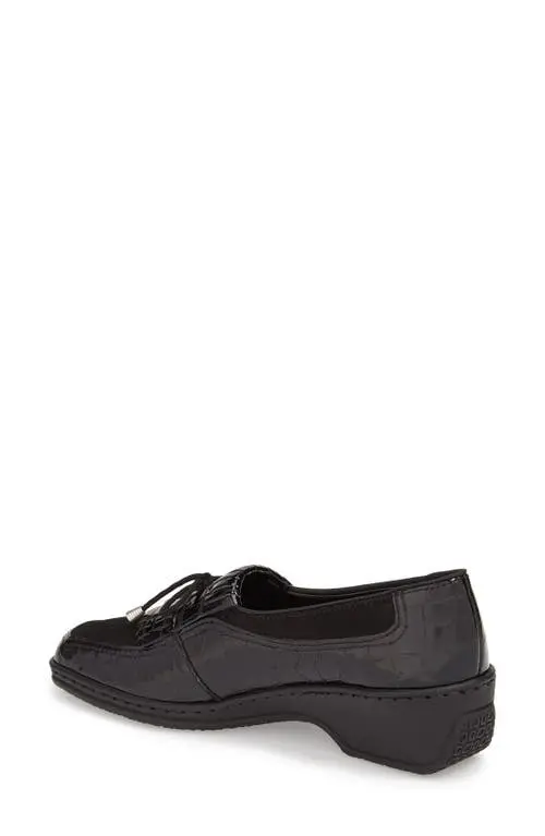 ARA Rachel' Loafer - Black Nubuck Leather
