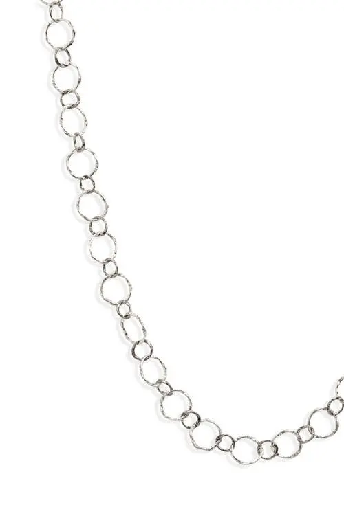 Armenta New World Hammered Chain Necklace