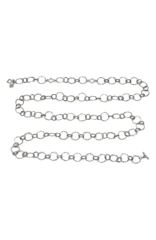 Armenta New World Hammered Chain Necklace