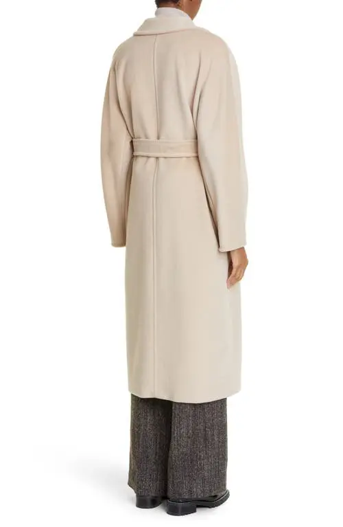 Max Mara Madame Double-breasted Wool And Cashmere Belted Coat - Sand