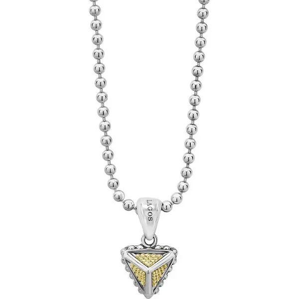 Lagos Ksl Pyramid Pendant Necklace - Silver