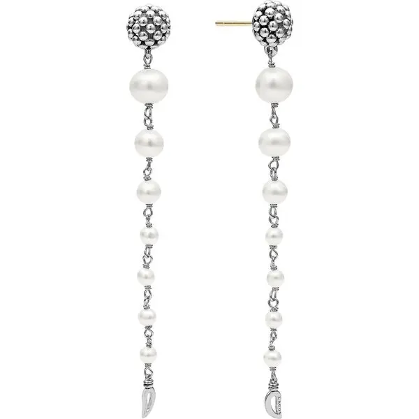 Lagos Luna Drop Earrings - Pearl