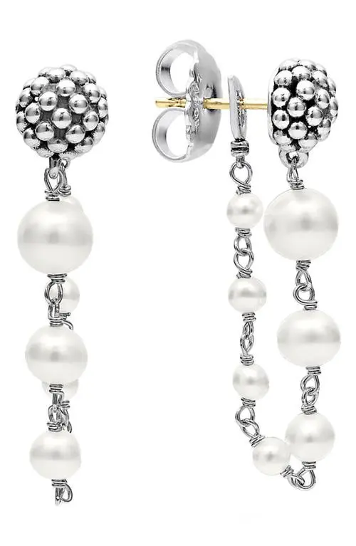 Lagos Luna Drop Earrings - Pearl