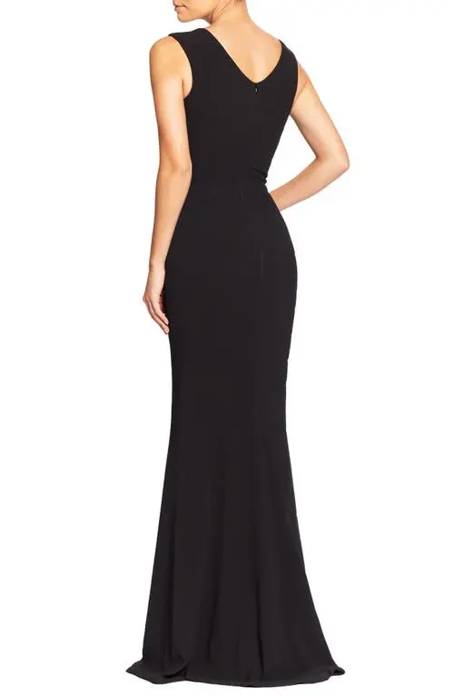 strapless open back dress Dress the Population Sandra Dress l Used Little White Dress l Los Angeles