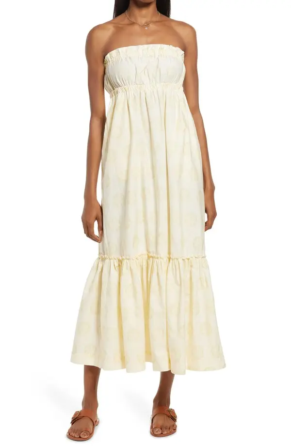 Free People Leanna Tube Dress In Ivory Combo - 44% Off | Editorialist