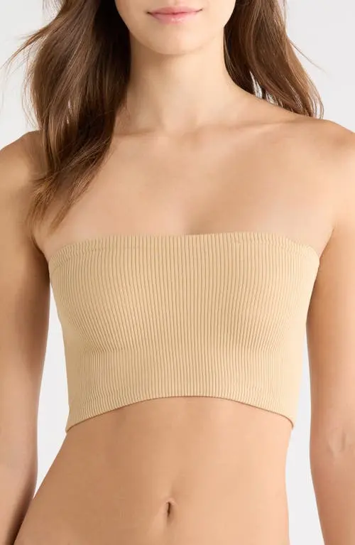 Free People Amelia Bandeau Bra - Oat Latte