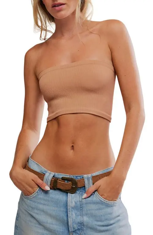 Free People Amelia Bandeau Bra - Tawny Birch