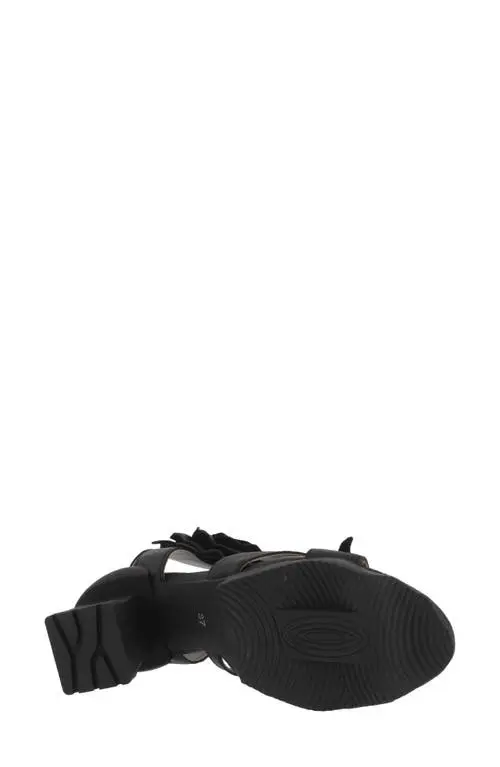 SPRING STEP SHOES Shelly Sandal - Black Leather