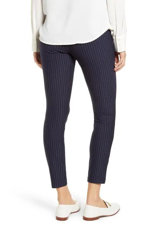Hue Pinstripe Ponte Skimmer Leggings