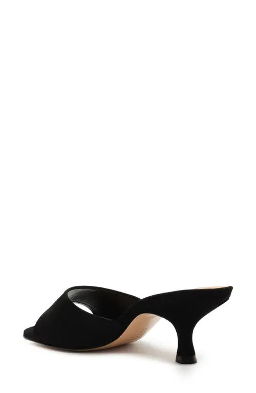Schutz Dethalia Kitten Heel Slide Sandal - Black