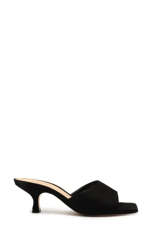 Schutz Dethalia Kitten Heel Slide Sandal - Black