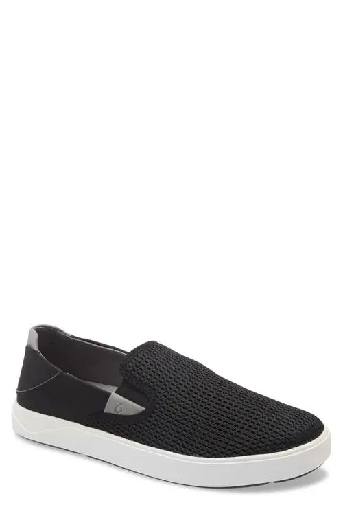 Olukai Lae'ahi Slip-on Sneaker - Black/black