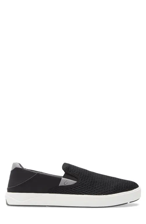 Olukai Lae'ahi Slip-on Sneaker - Black/black