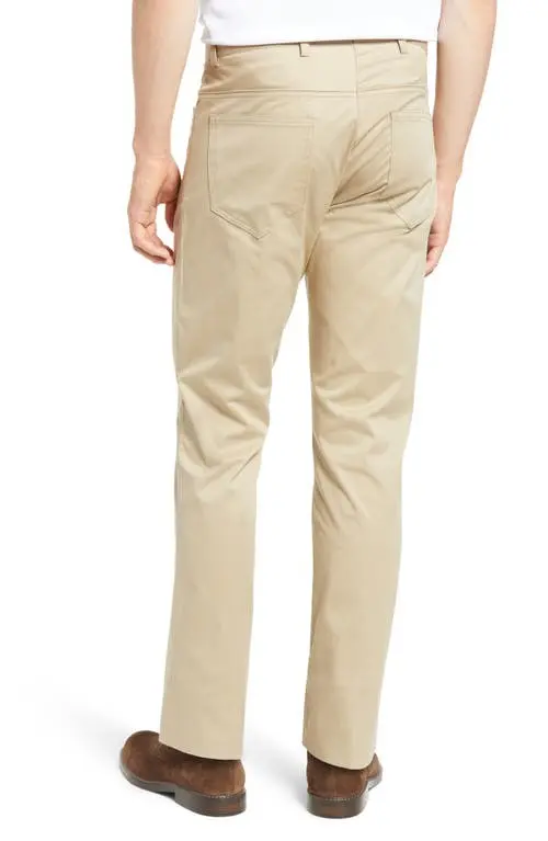 Berle Charleston Cotton Stretch Twill Chino Pants - Khaki