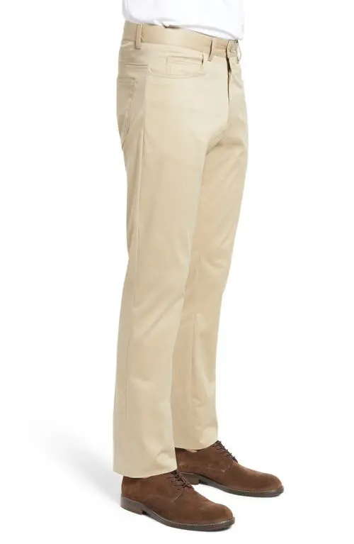 Berle Charleston Cotton Stretch Twill Chino Pants - Khaki