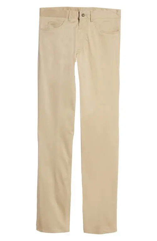 Berle Charleston Cotton Stretch Twill Chino Pants - Khaki