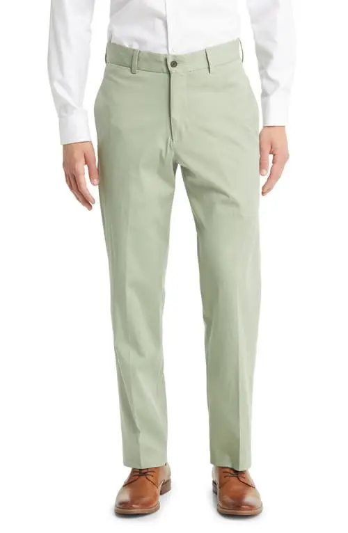 Berle Charleston Cotton Stretch Twill Trousers - Sage