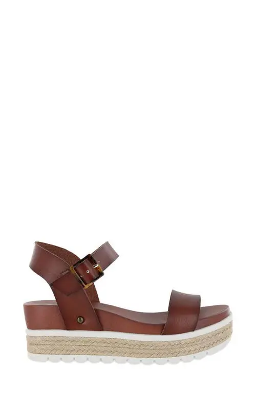 Mia Kiera Espadrille Platform Sandal - Cognac