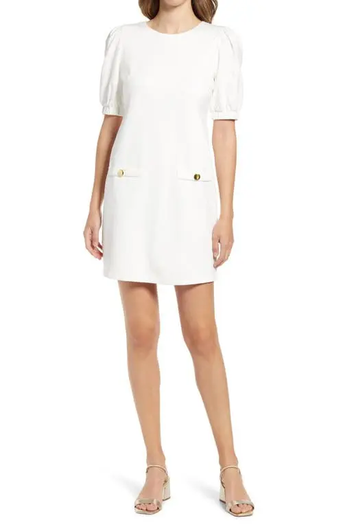 Eliza J Puff Sleeve A-line Dress