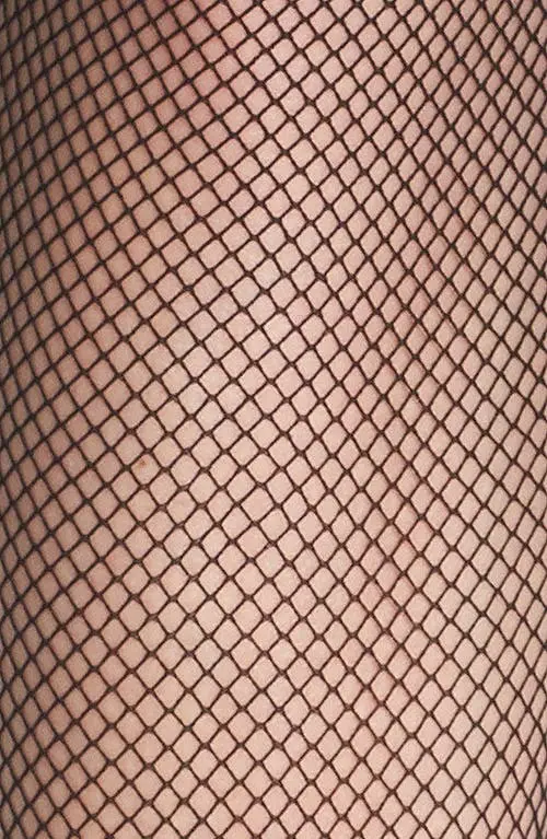 Oroblu Tricot Fishnet Tights - Black
