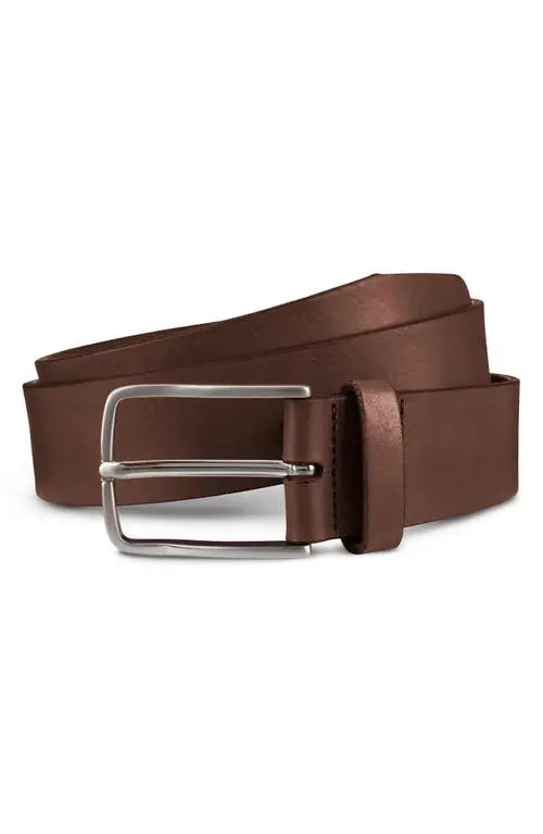 Allen Edmonds Broadway Avenue Leather Belt - Coffee Brown