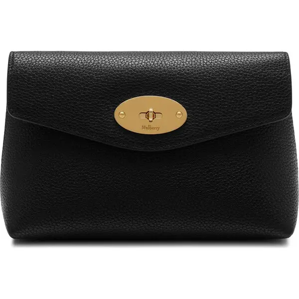 Mulberry Darley Leather Cosmetics Pouch - Black