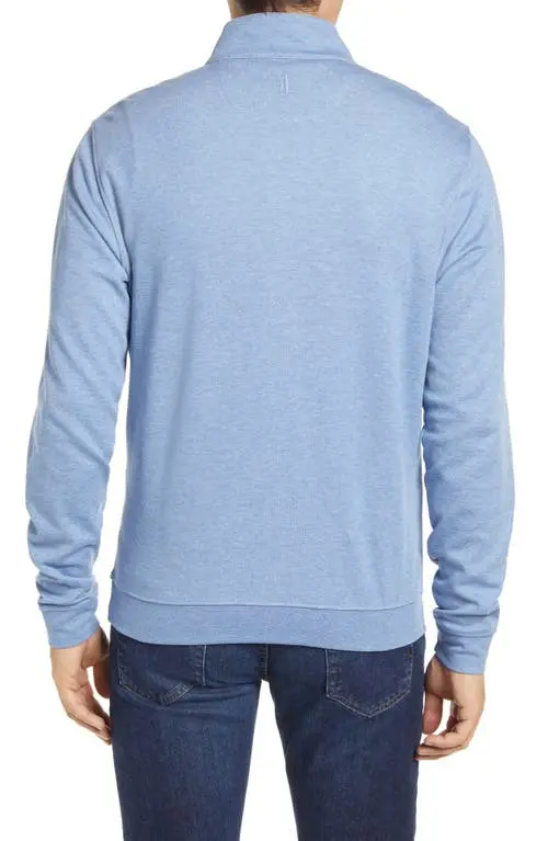 Johnnie-o Sully Quarter Zip Pullover - Laguna Blue