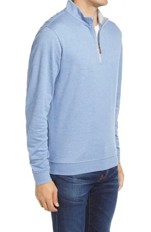 Johnnie-o Sully Quarter Zip Pullover - Laguna Blue