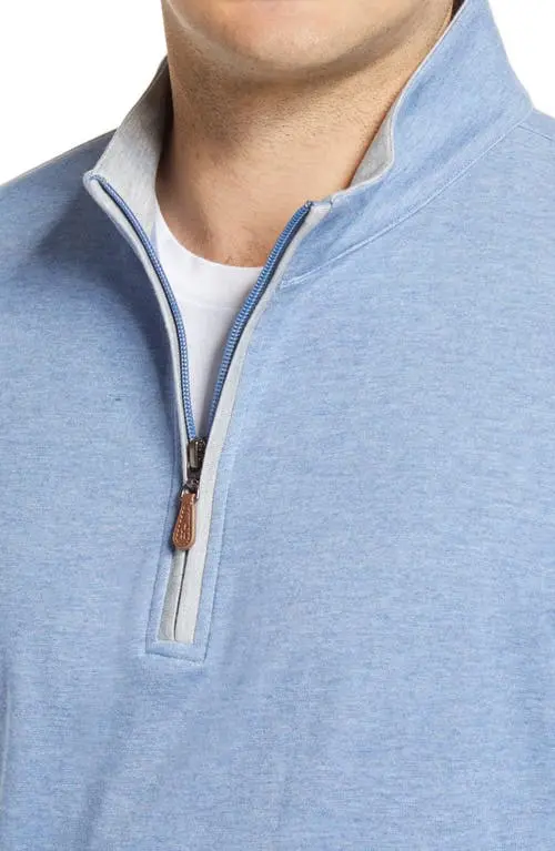 Johnnie-o Sully Quarter Zip Pullover - Laguna Blue