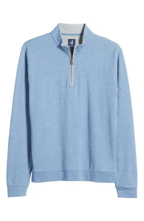 Johnnie-o Sully Quarter Zip Pullover - Laguna Blue