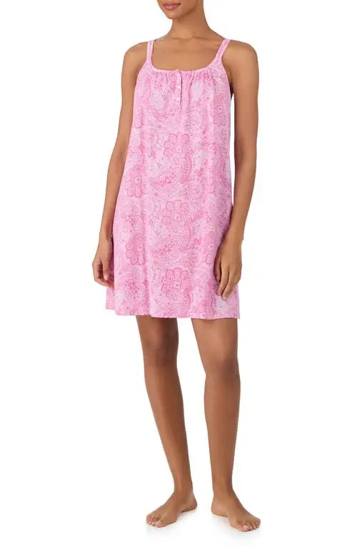 Ralph Lauren Double Strap Nightgown - Pink Pais