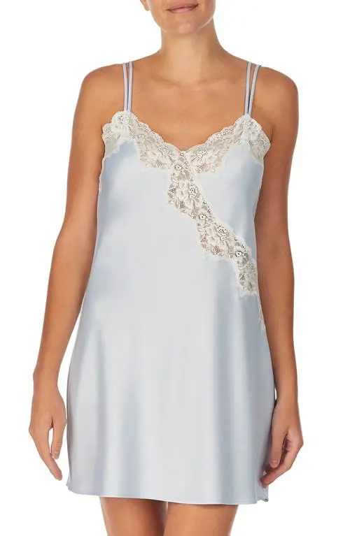 Ralph Lauren Double Strap Lace Chemise - Blue